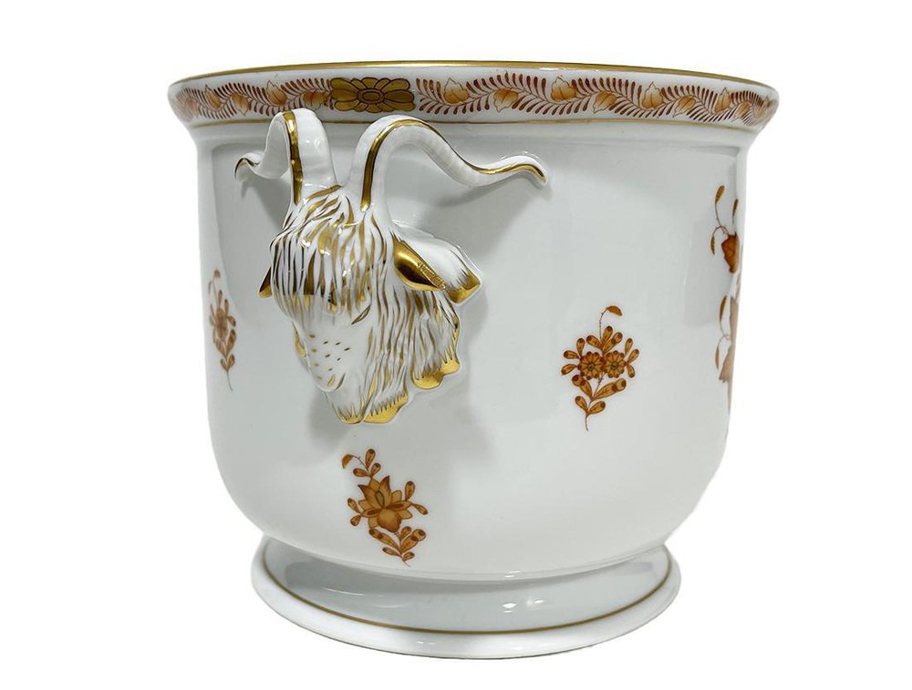 Hungarian Porcelain Cachepot from Herend, 1960s for sale at Pamono