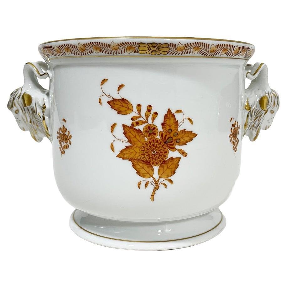 Hungarian Porcelain Cachepot from Herend, 1960s for sale at Pamono