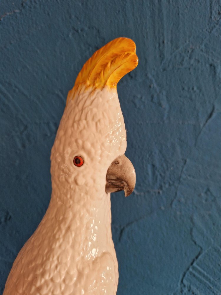 Porcelain Cockatoo Bird Figurine from Nymphenburg for sale at Pamono