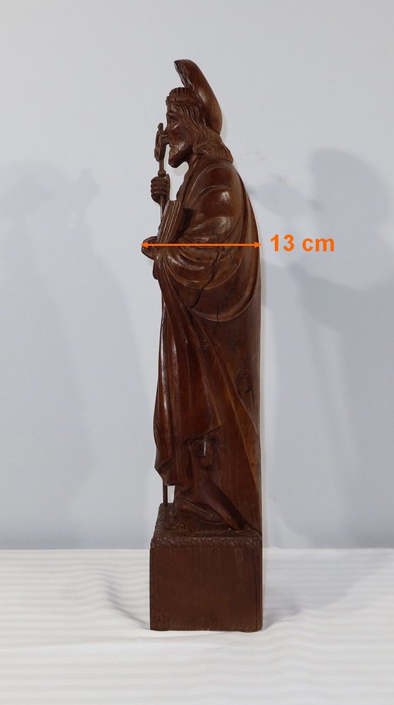 Statue of Christ, 1890s, Chestnut for sale at Pamono