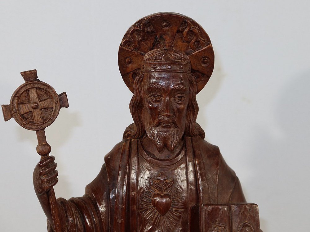 Statue of Christ, 1890s, Chestnut for sale at Pamono