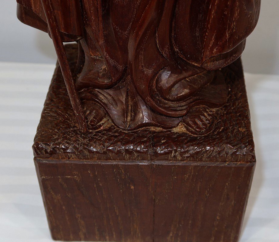 Statue of Christ, 1890s, Chestnut for sale at Pamono
