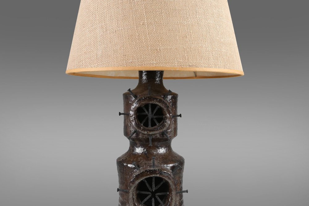 Belgian Brutalist Lamp, 1960s for sale at Pamono
