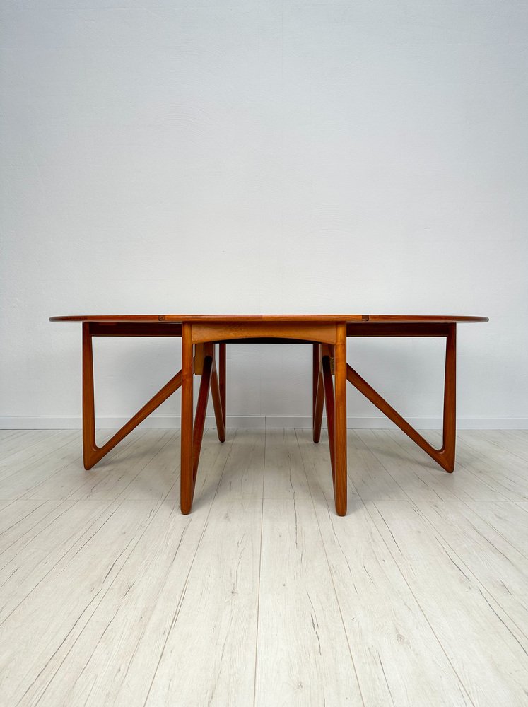 Iconic Vintage Gate-Leg Danish Teak Dining Table attributed to Niels ...