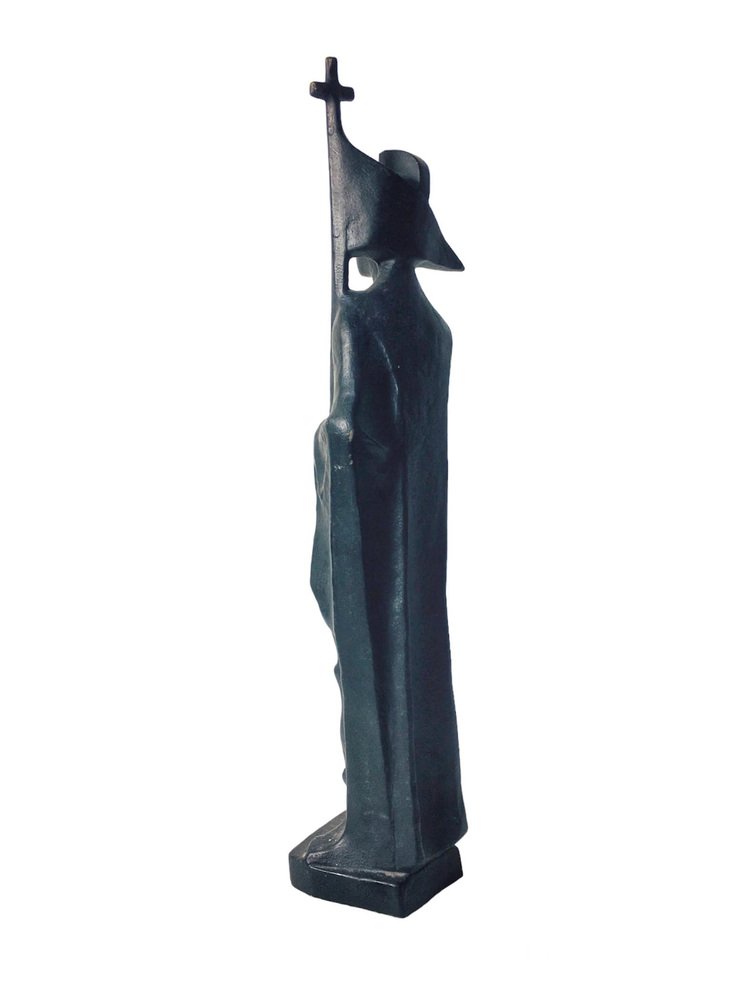 Modern St. Florian Cast Iron Statue, 1960s, Cast Iron for sale at Pamono
