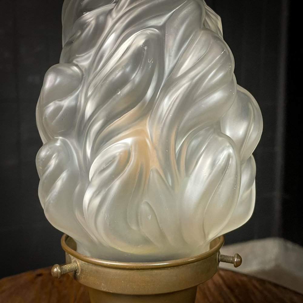 Art Deco Flame Ceiling Lamp, 1920s for sale at Pamono