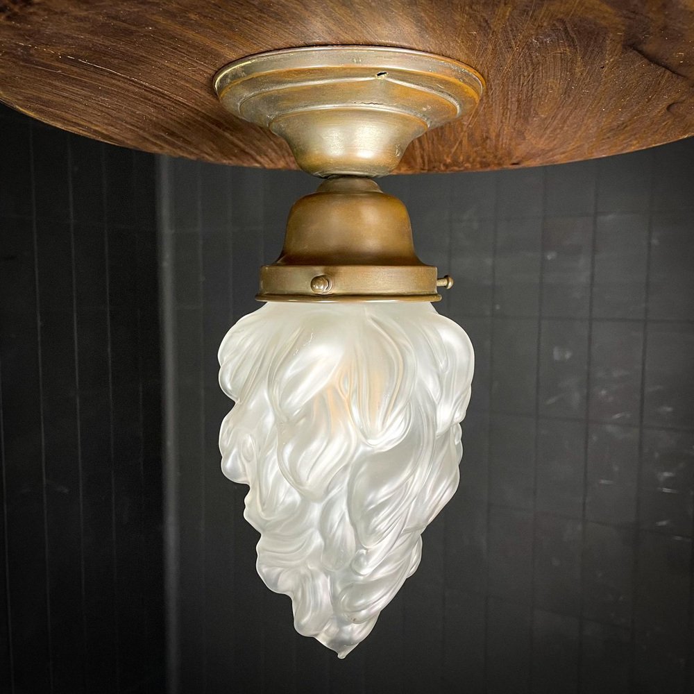 Art Deco Flame Ceiling Lamp, 1920s for sale at Pamono