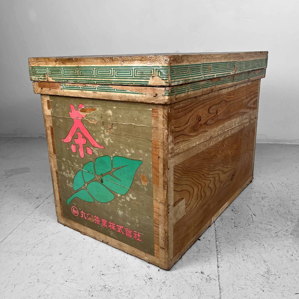 Japanische Tee-Transportbox aus Holz, 1950er bei Pamono kaufen