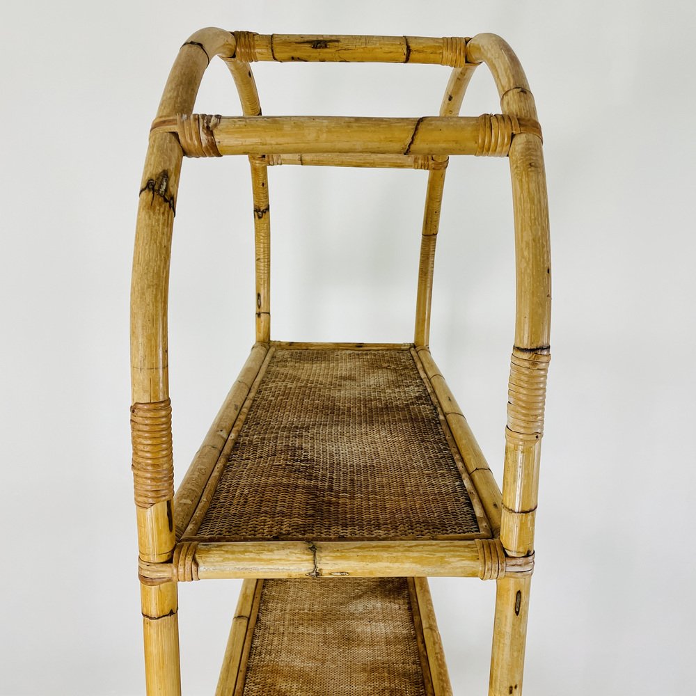 Mid-Century Bamboo Open Shelving Unit, 1970s for sale at Pamono