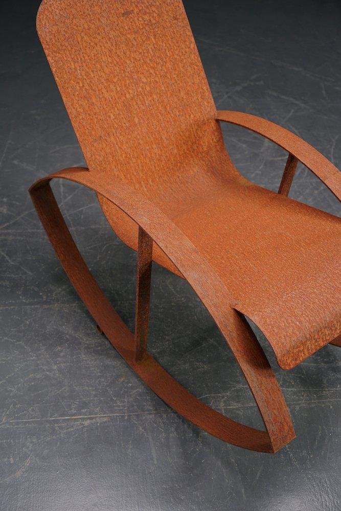 Metal Rocking Chair, 1970s for sale at Pamono