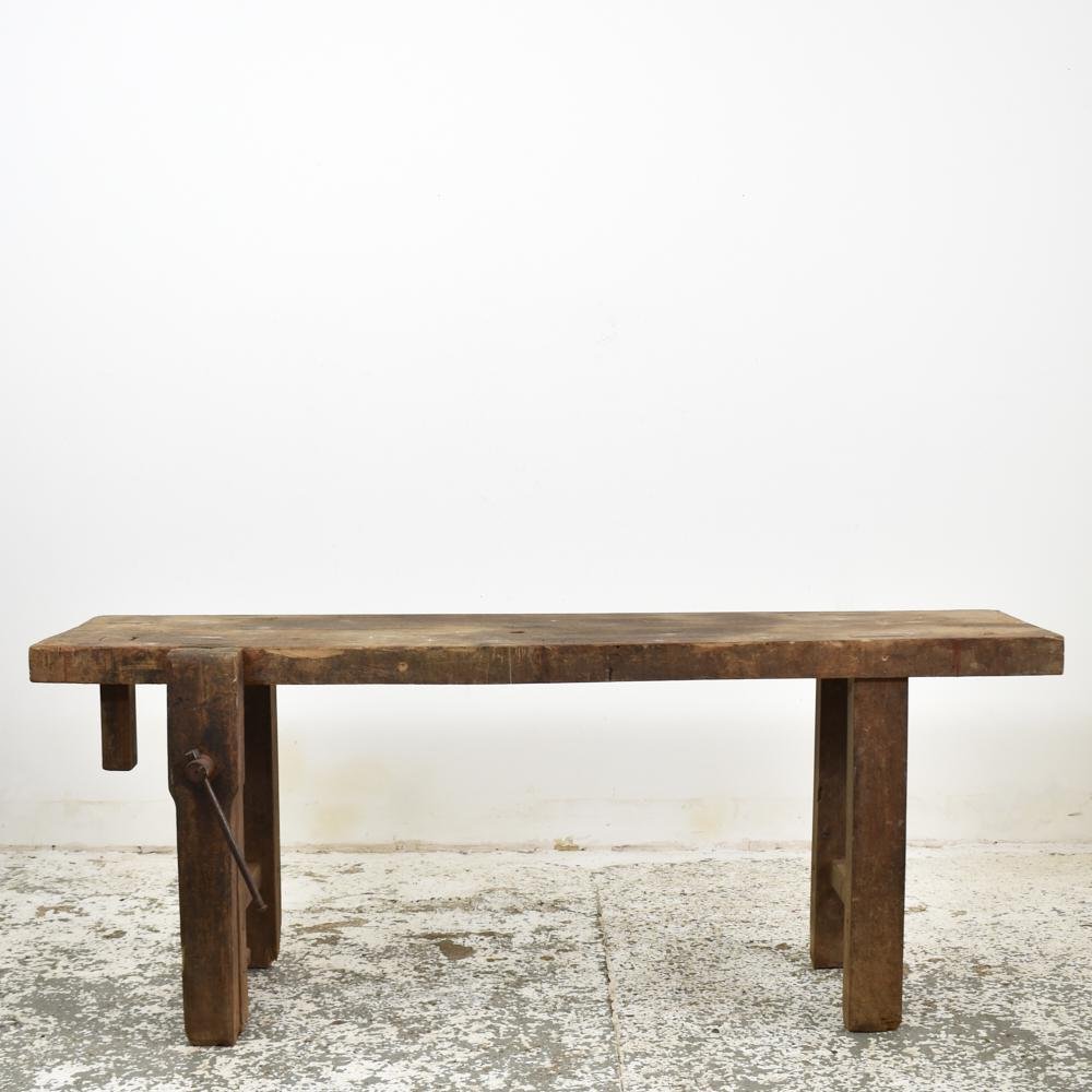 Grand Établi Rustique, France, 1960s en vente sur Pamono