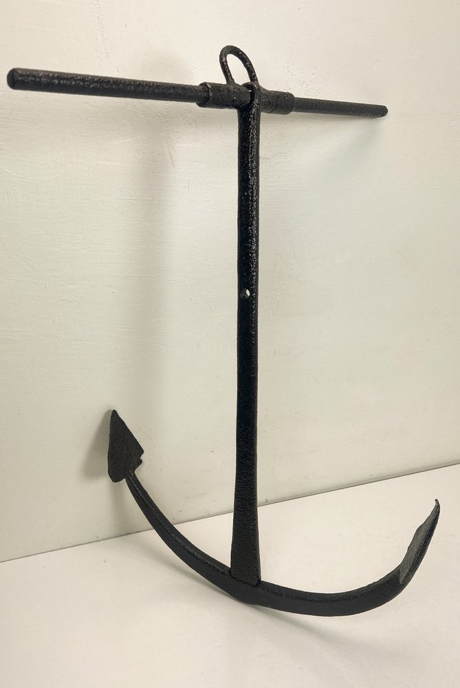 Late 19th Century Wrought Iron Sloop Anchor, the Netherlands, 1890s for ...