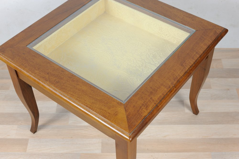 Walnut Display Side Table for sale at Pamono