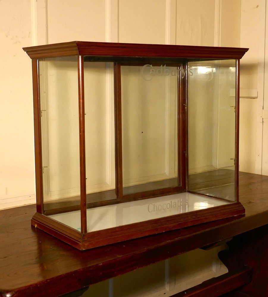 Edwardian Counter Top Sweet Shop Display Cabinet from Cadburys, 1900s ...