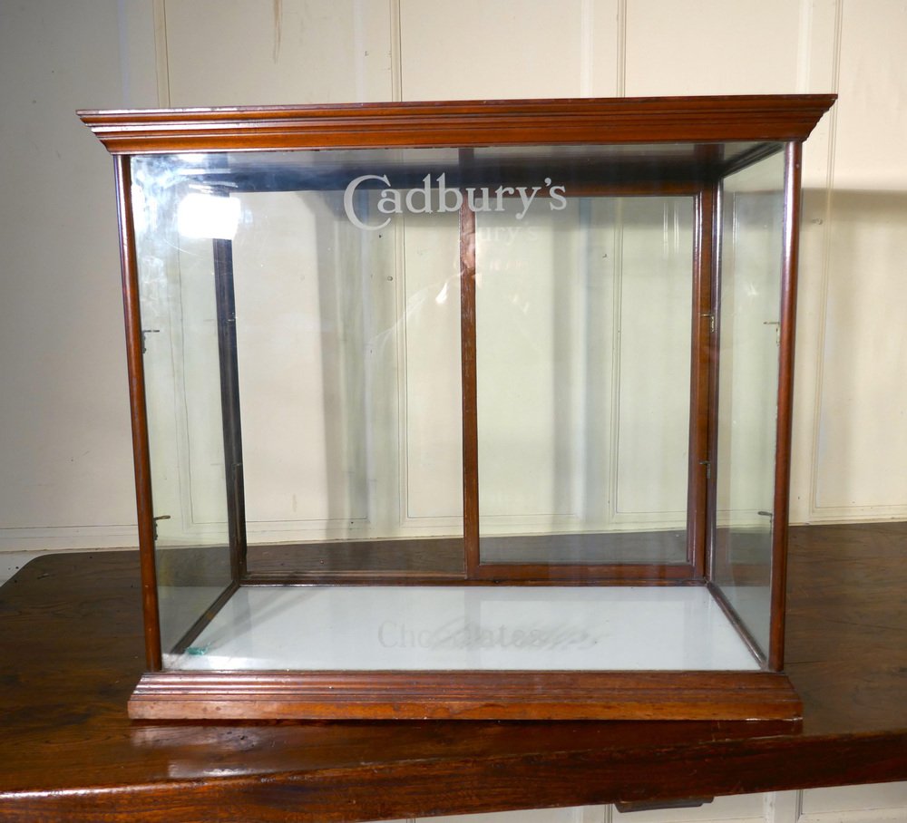 Edwardian Counter Top Sweet Shop Display Cabinet from Cadburys, 1900s ...