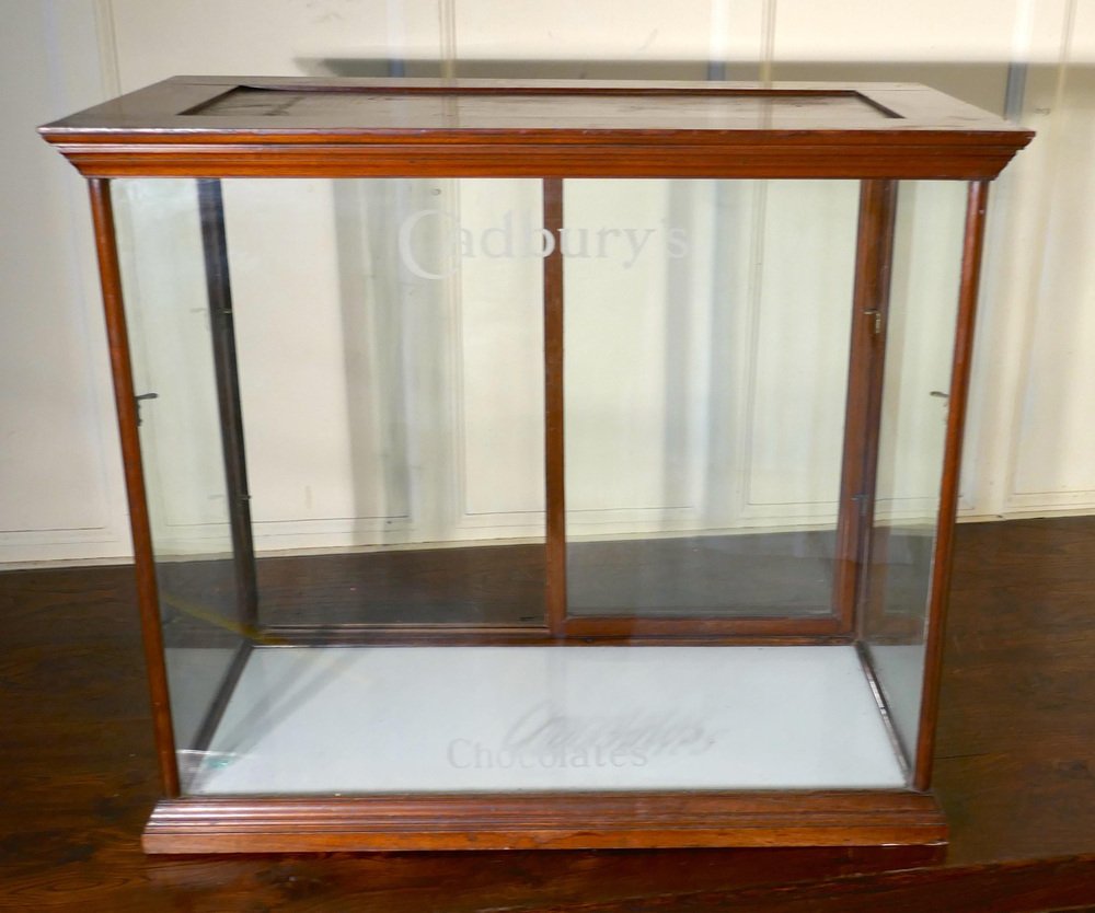Edwardian Counter Top Sweet Shop Display Cabinet from Cadburys, 1900s ...