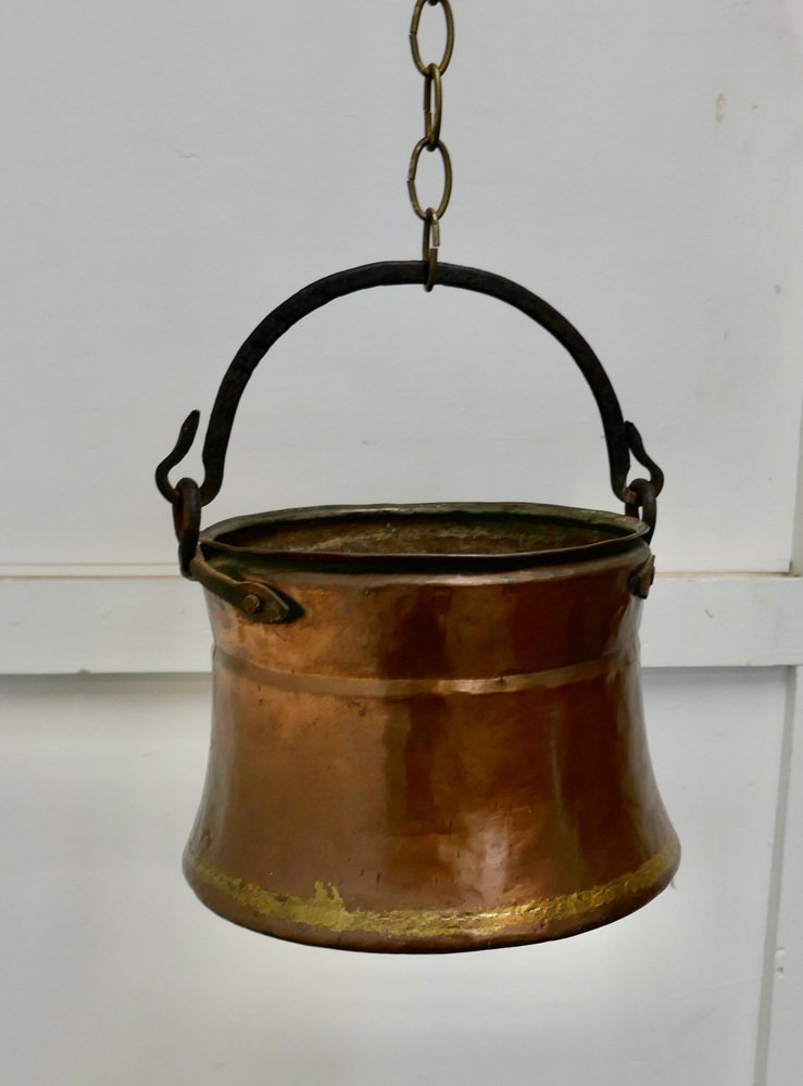 19th Century Beaten Copper Cooking Pot, 1800s for sale at Pamono