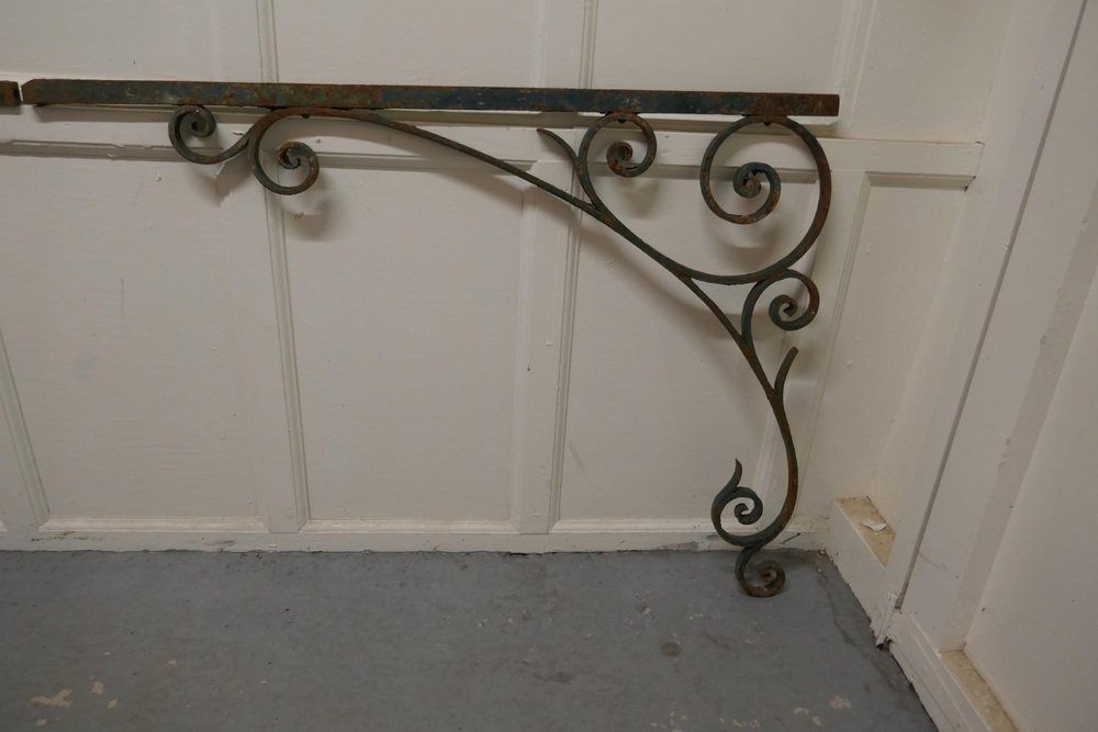 19th Century French Wrought Iron Gate Post Corners, 1850s, Set of 2 for ...