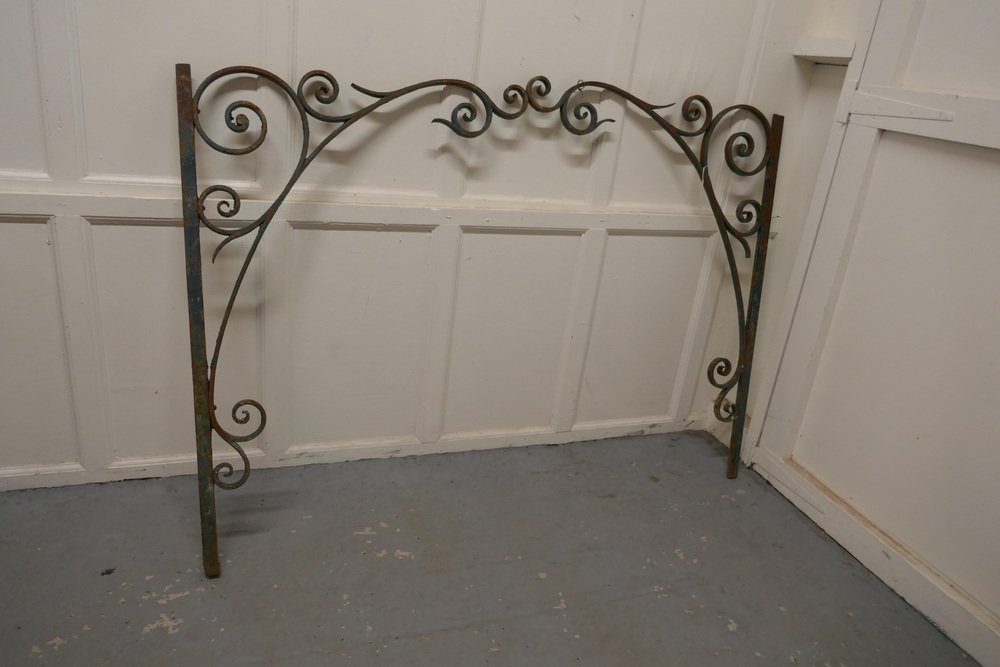 19th Century French Wrought Iron Gate Post Corners, 1850s, Set of 2 for ...