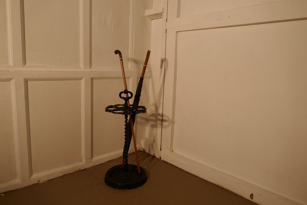 French Walking Stick Stand in Cast Iron for sale at Pamono
