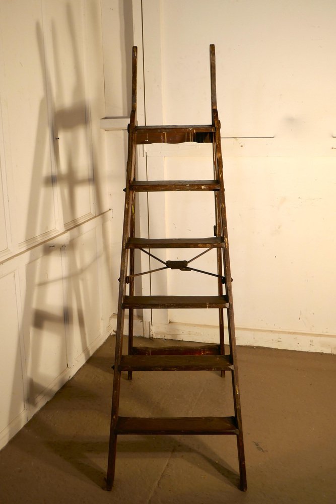 Paint Splattered Simplex Safety Step Ladder, 1900s for sale at Pamono