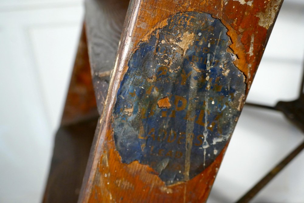 Paint Splattered Simplex Safety Step Ladder, 1900s for sale at Pamono