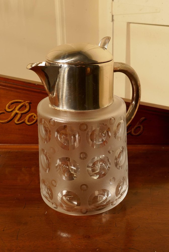 Art Deco Silver Plated Chiller Jug, 1930 for sale at Pamono