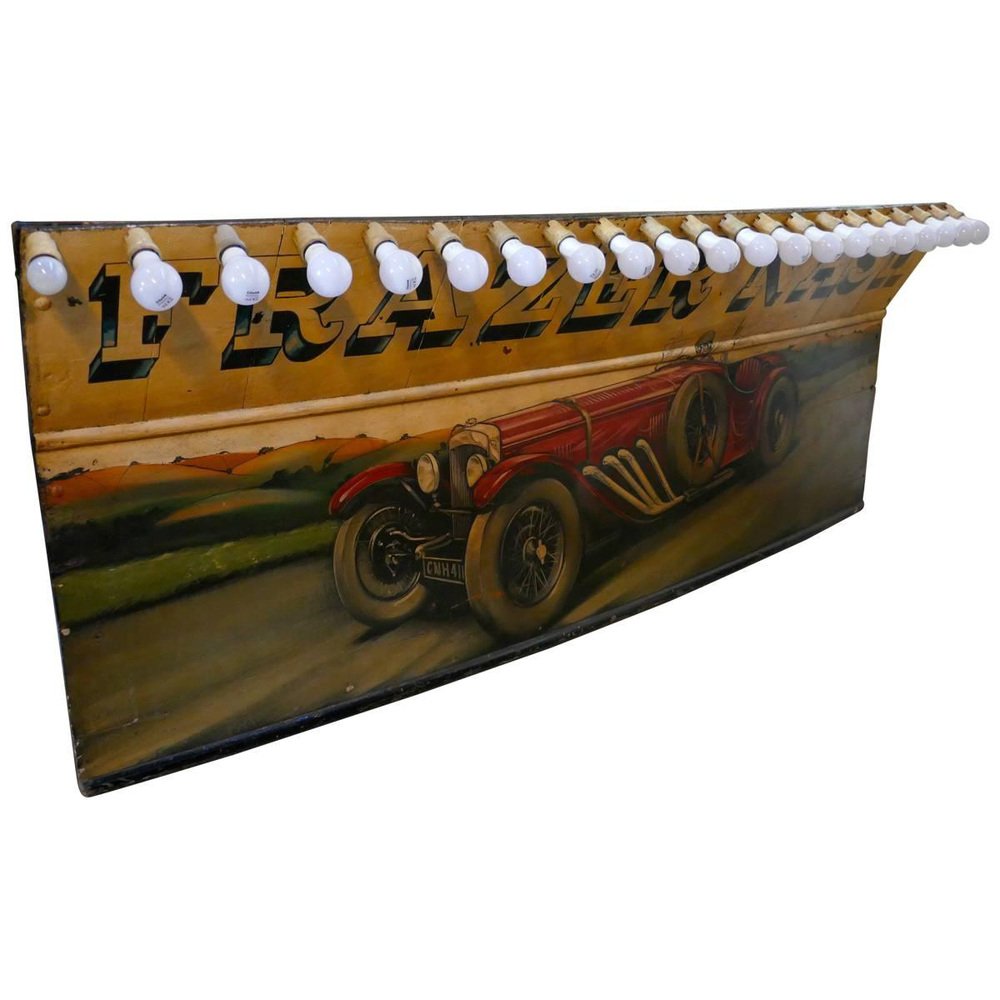 Large Illuminated Advertising Painted Trade Sign by Frazer Nash, 1935 ...