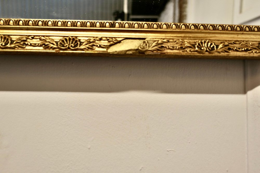 Long Gilt Frame Wall Mirror, 1920s for sale at Pamono