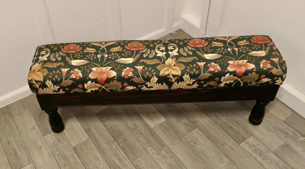 Long Upholstered Window Seat Stool, 1830s for sale at Pamono
