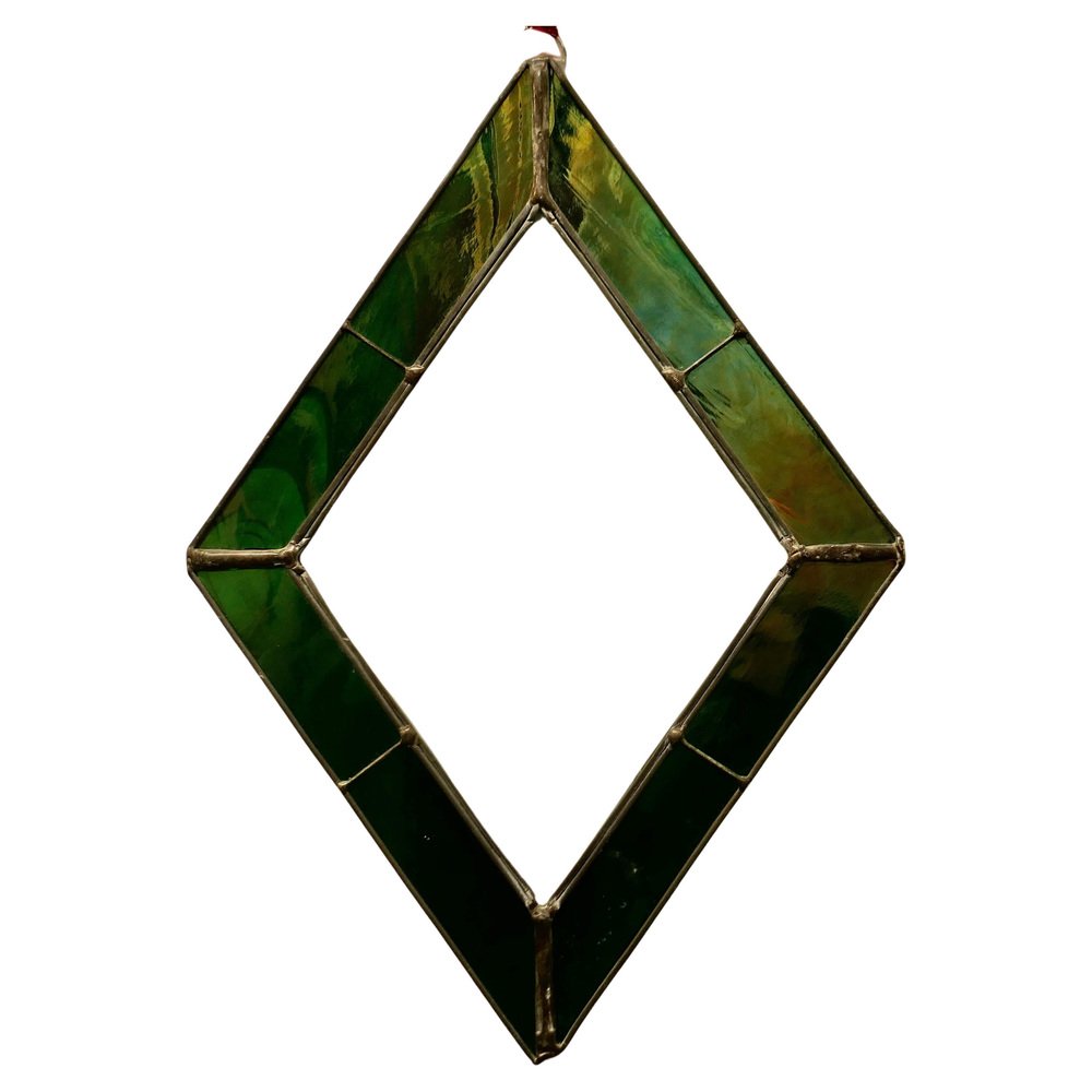 French Handmade Stained Glass Window Panel, 1960 for sale at Pamono