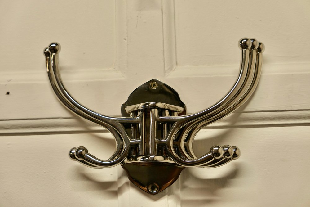 Art Deco Style French Chrome Coat Rack, 1960 for sale at Pamono