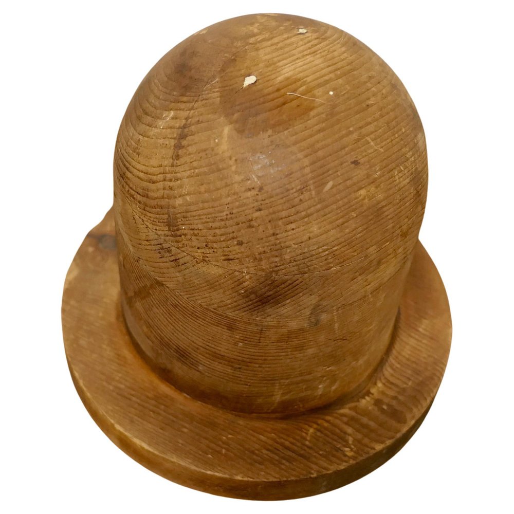 Belgian Pine Childs Hat Block, Milliners Form, 1890s for sale at Pamono