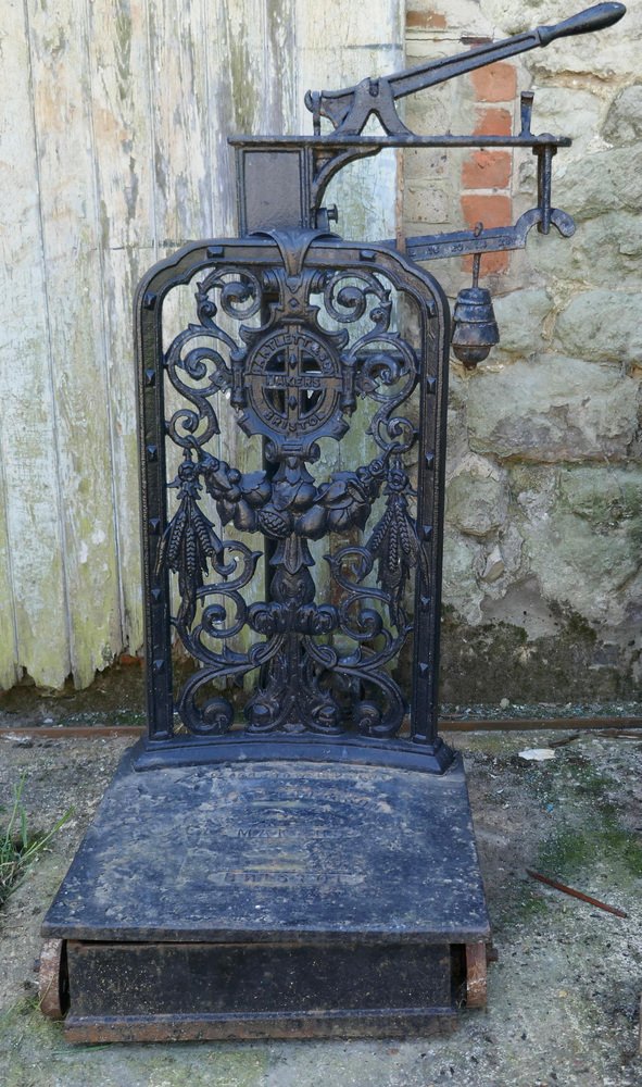 Ornate 19th Century Agricultural Sack Scales by Bartlett & Son, Bristol ...