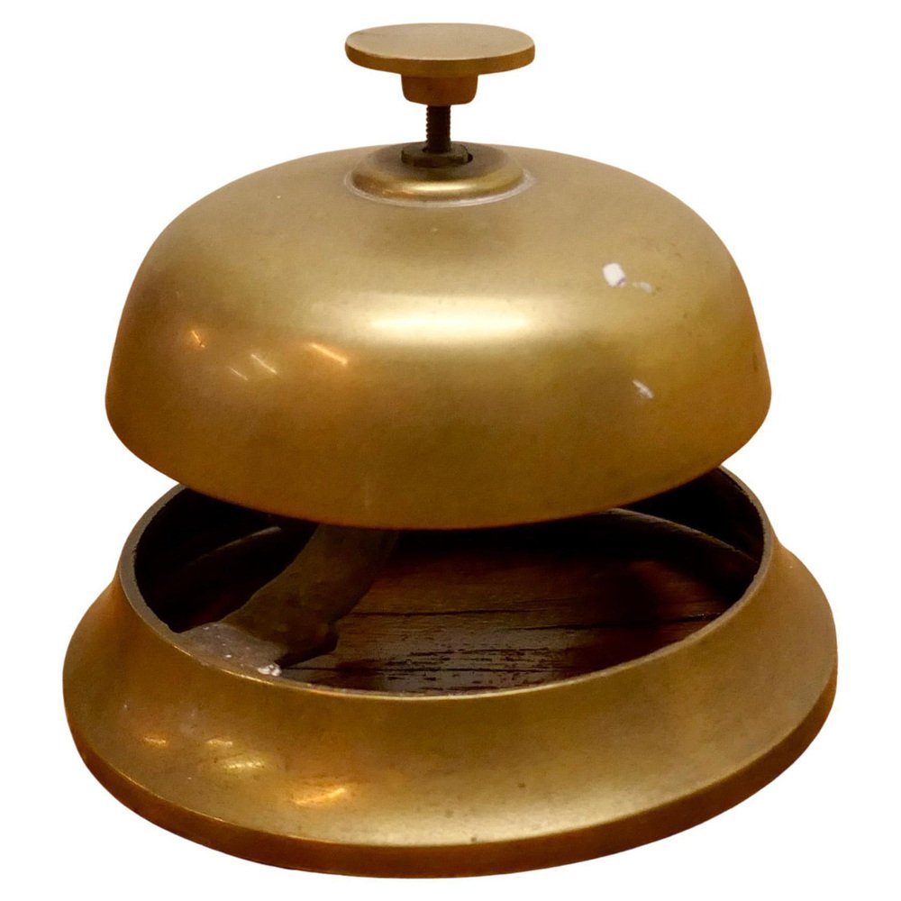 Victorian Brass Reception Desk Bell, 1890 for sale at Pamono