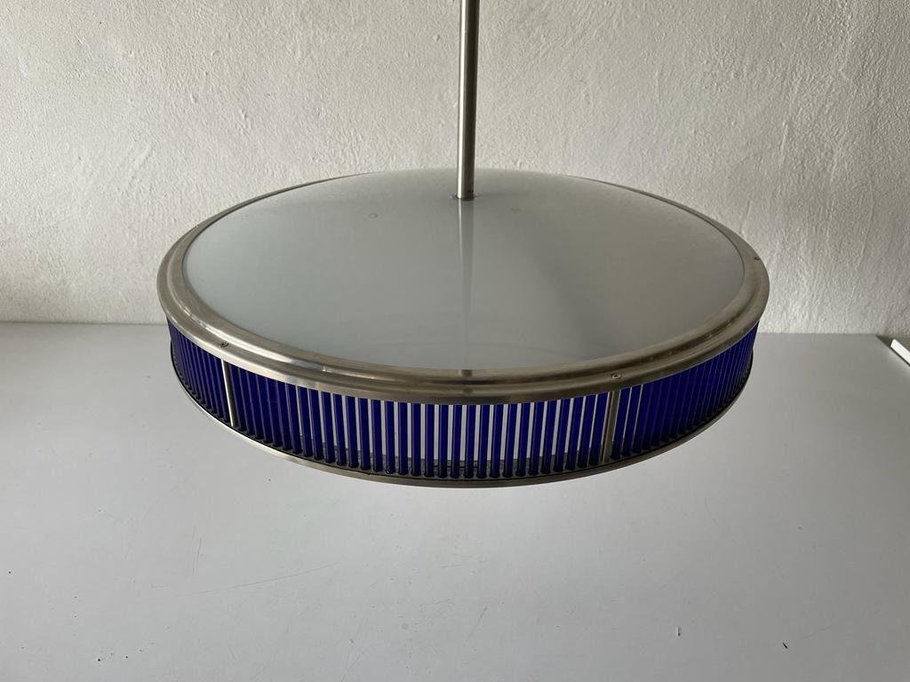 Blaue & Weiße UFO Deckenlampe aus Glas von Gunther Lambert, Deutschland ...