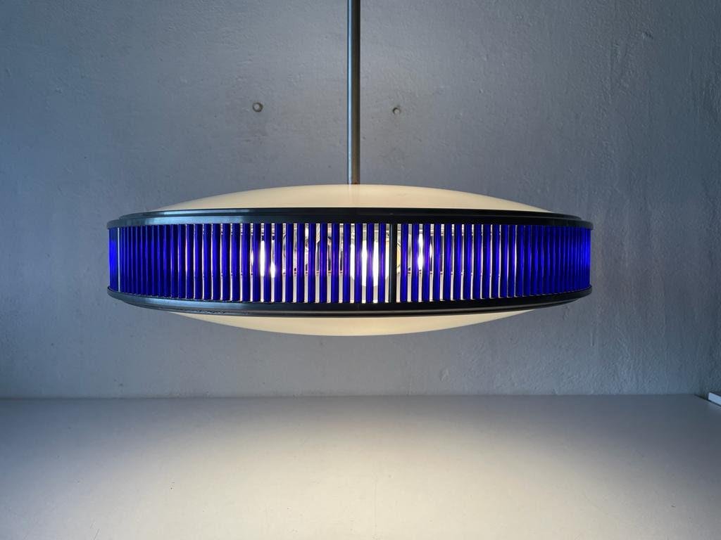 Blaue & Weiße UFO Deckenlampe aus Glas von Gunther Lambert, Deutschland ...