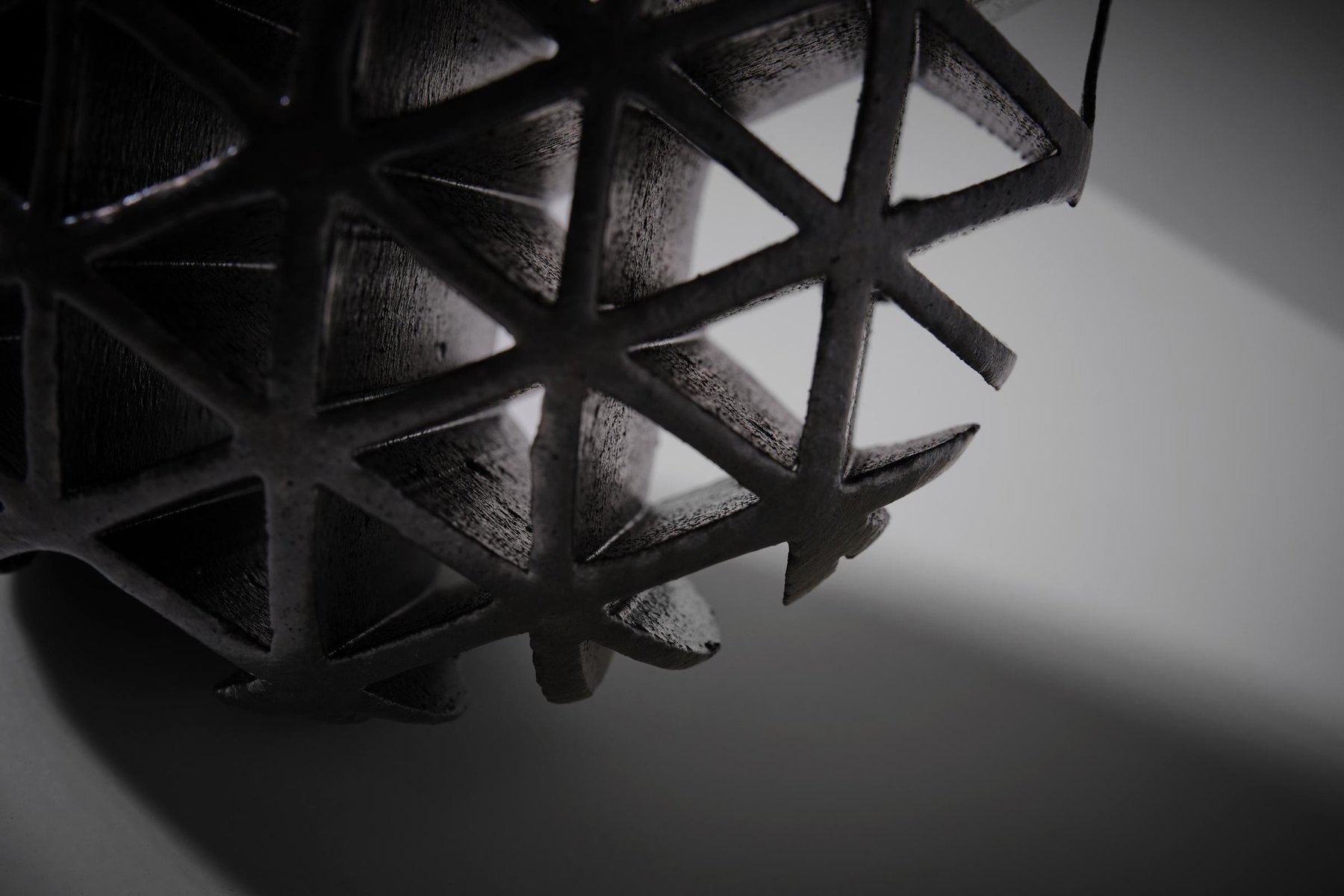 Italian Anthracite Ceramic Sphere Sculpture by Alessio Tasca, 1960s for ...