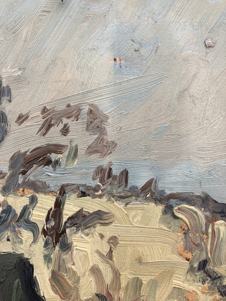 Paul Mathey, Paysage, Oil on Wood, 1960s, Framed for sale at Pamono