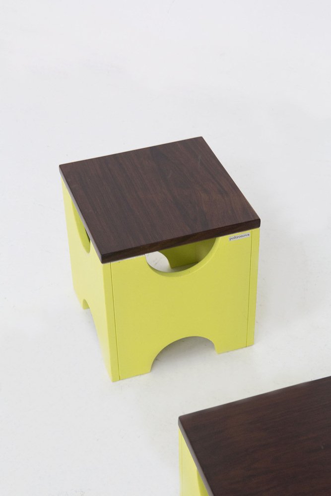 Dado Hocker Mod. T29 von Ettore Sottsass für Poltronova, 1963, 2er Set bei Pamono kaufen