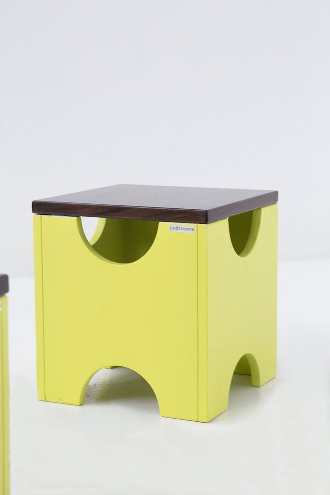 Dado Hocker Mod. T29 von Ettore Sottsass für Poltronova, 1963, 2er Set bei Pamono kaufen