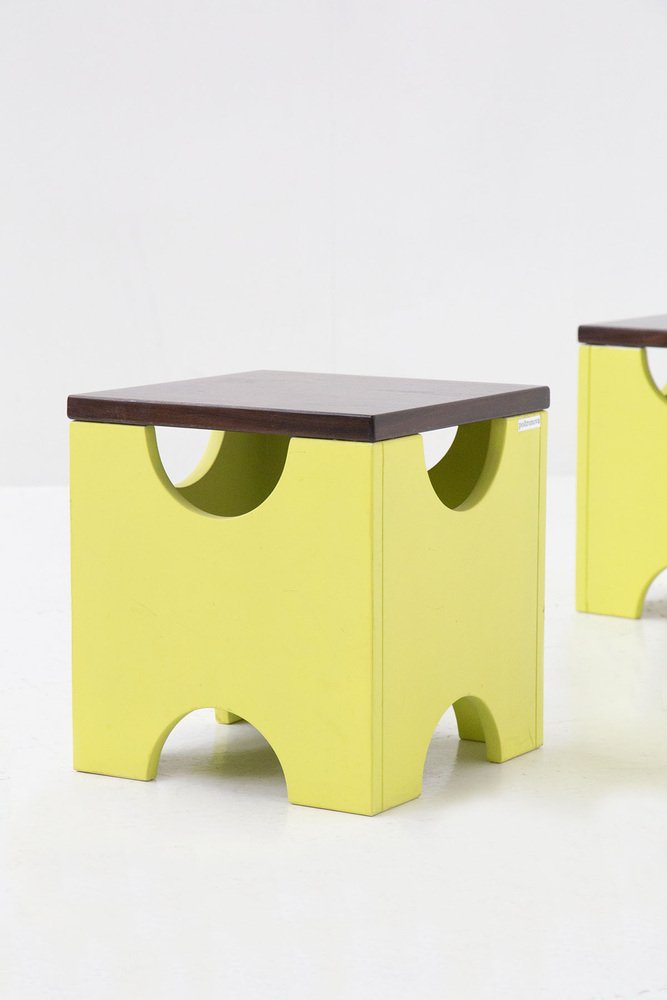 Dado Hocker Mod. T29 von Ettore Sottsass für Poltronova, 1963, 2er Set bei Pamono kaufen
