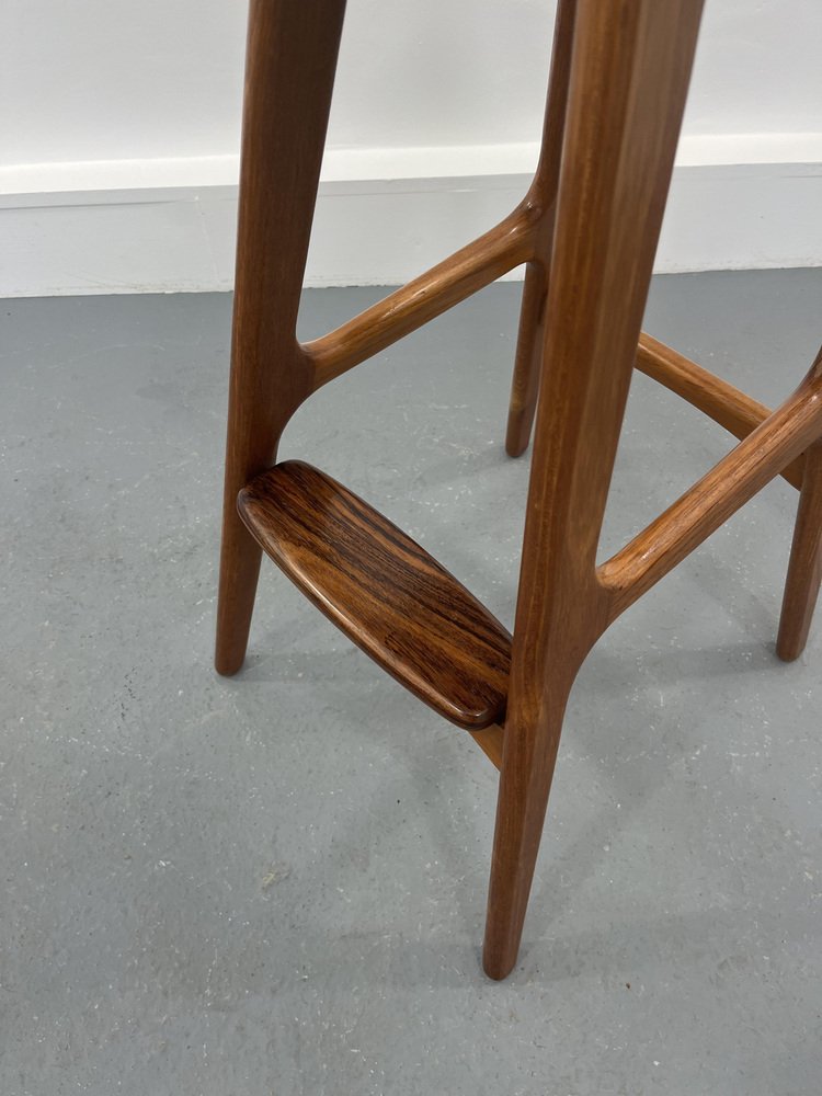Vintage Danish Teak Bar Stool by Erik Buch, 1960s for sale at Pamono