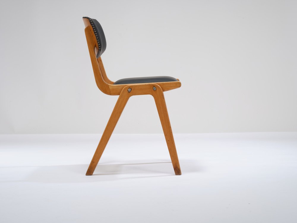 Vintage Stackable Beech Dining Chair from Ben Chairs, 1960s for sale at ...