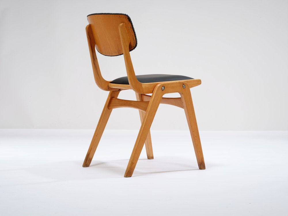Vintage Stackable Beech Dining Chair from Ben Chairs, 1960s for sale at ...