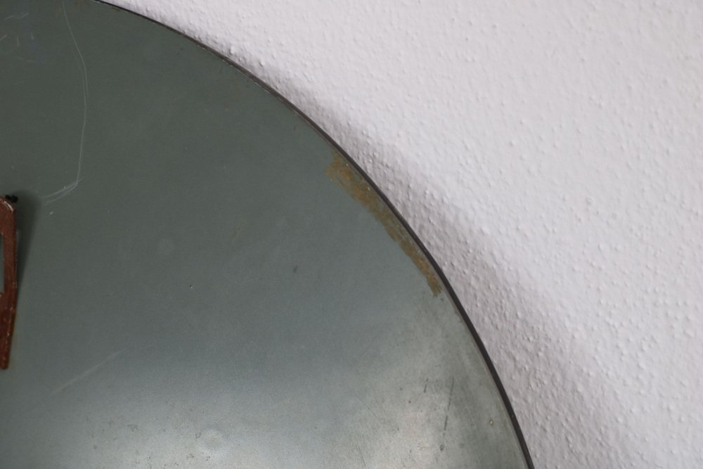 Italian 2-Tone Round Mirror by Antonio Lupi attributed to Cristal Luxor ...