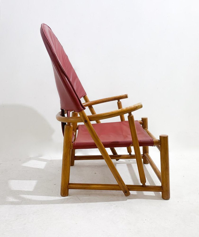 Red G23 Hoop Armchair attributed to Piero Palange & Werther Toffoloni, 1970s for sale at Pamono