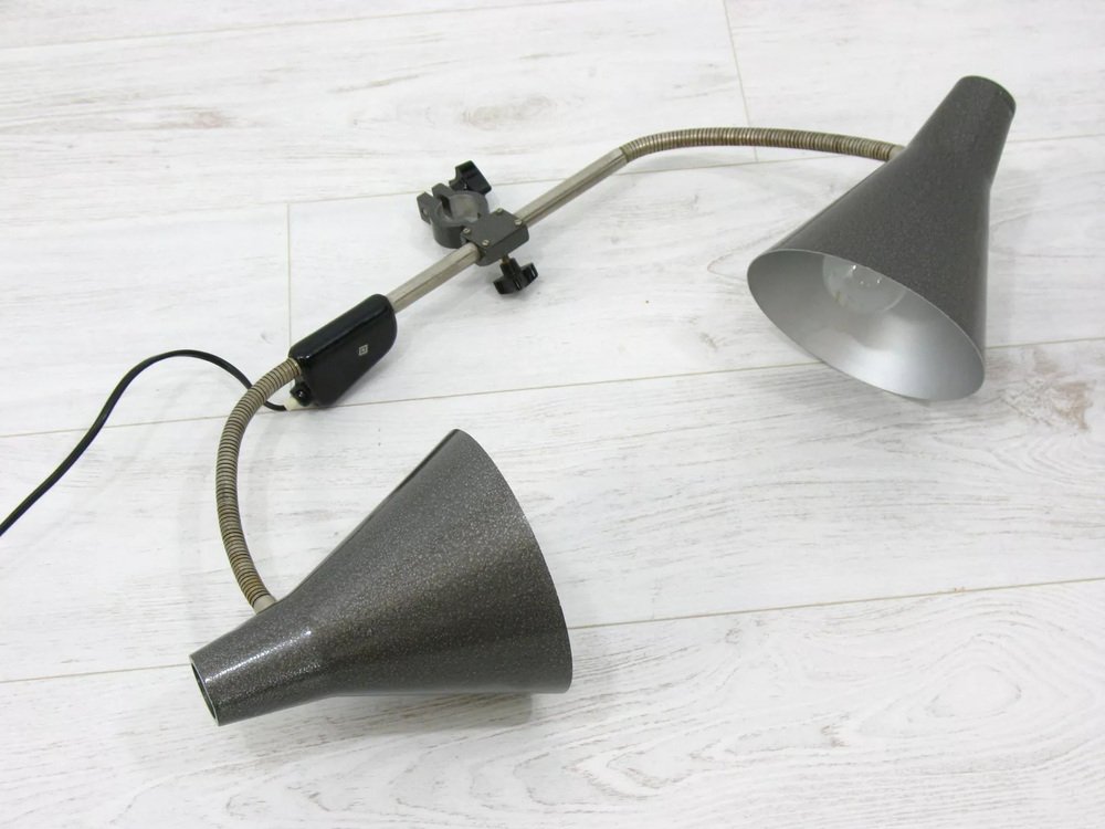 Architect's Table Double Lamp, 1950s for sale at Pamono