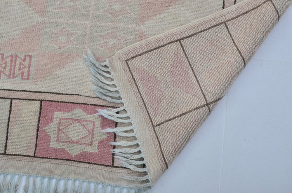 Traditional Turkish Tribal Wool Faded Rug for sale at Pamono