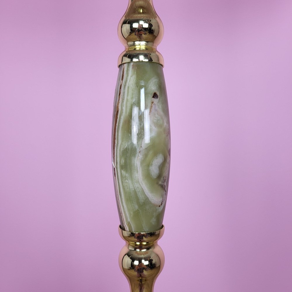 Norwegian Alabaster and Brass Floor Lamp from Sego A/S, 1960s for sale ...